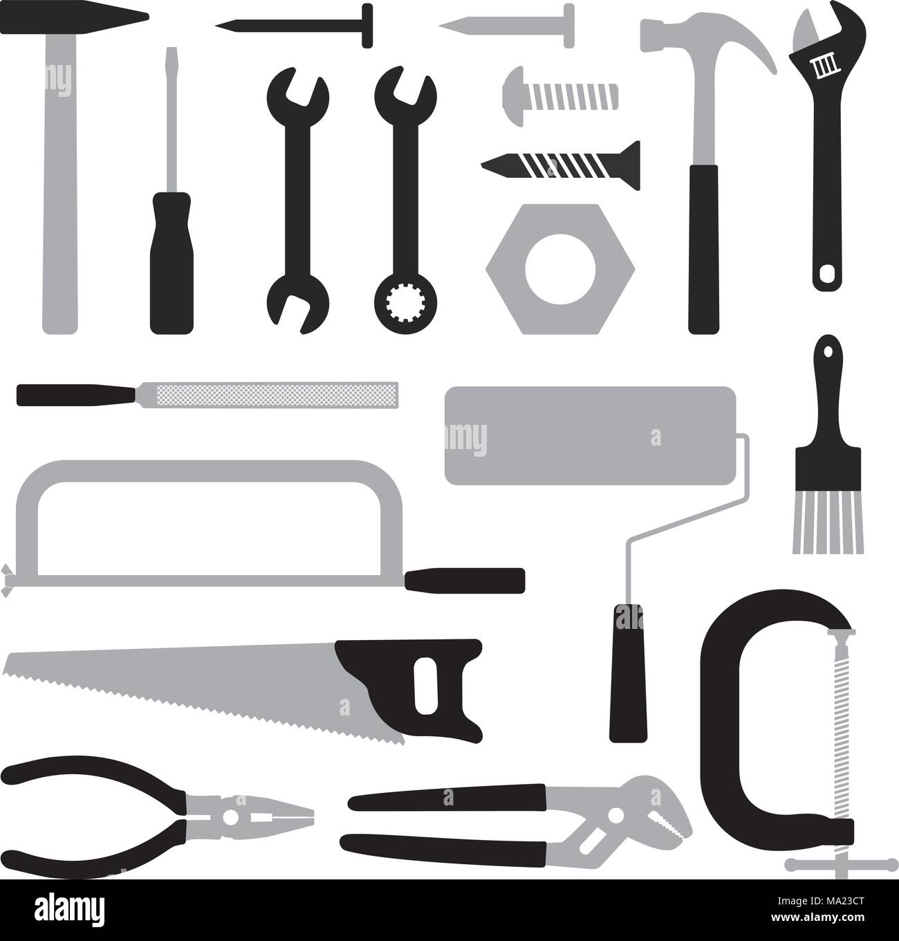 Various hand tools icons Stock Vector Image & Art - Alamy