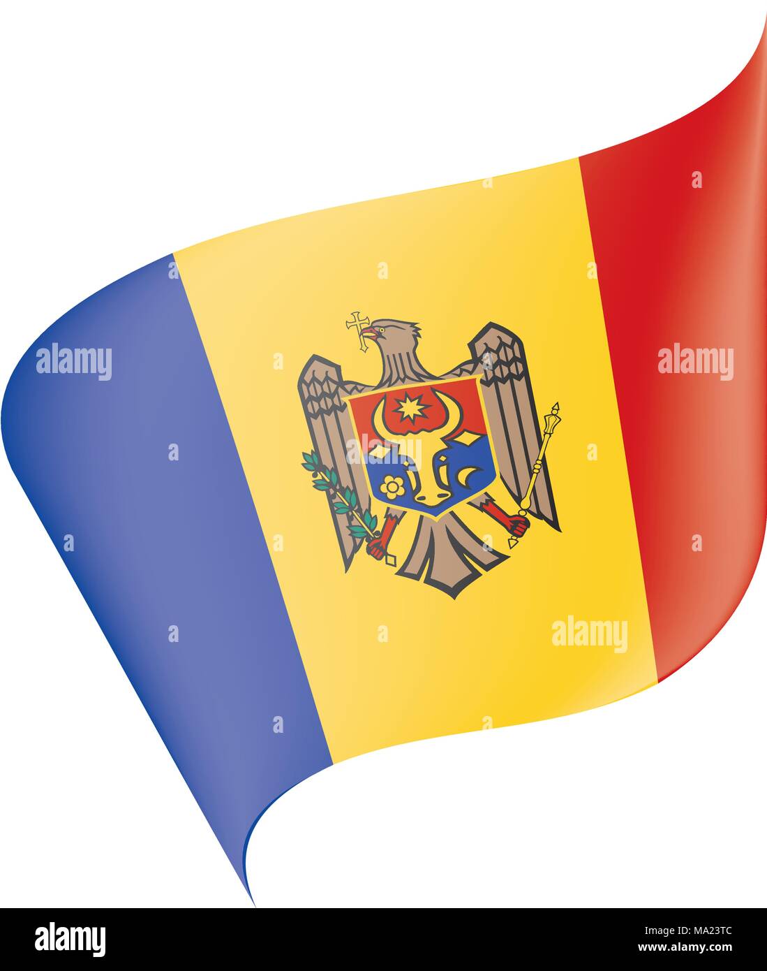 Flag of the republic of moldova Stock Vector Images - Alamy