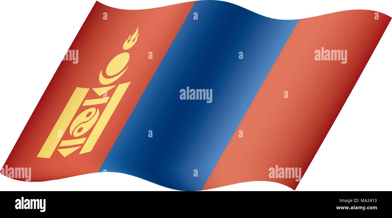 Mongolia flag, vector illustration Stock Vector Image & Art - Alamy