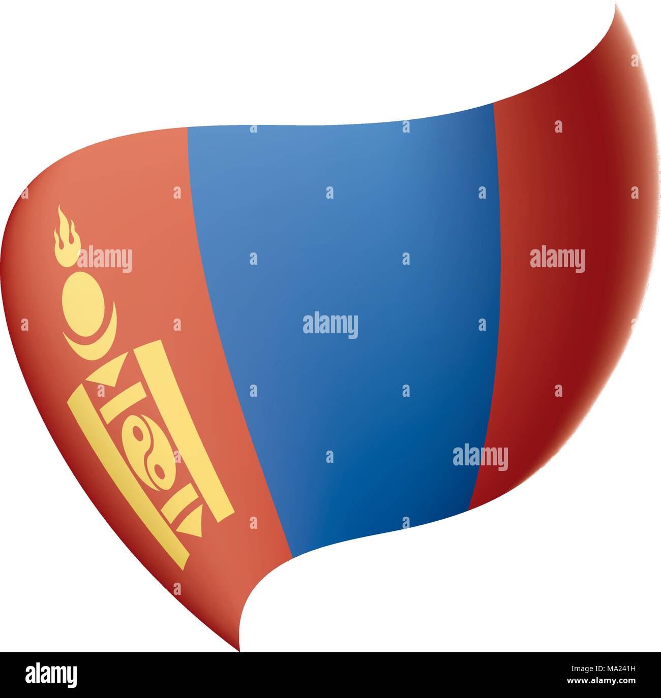 Mongolia flag, vector illustration Stock Vector Image & Art - Alamy