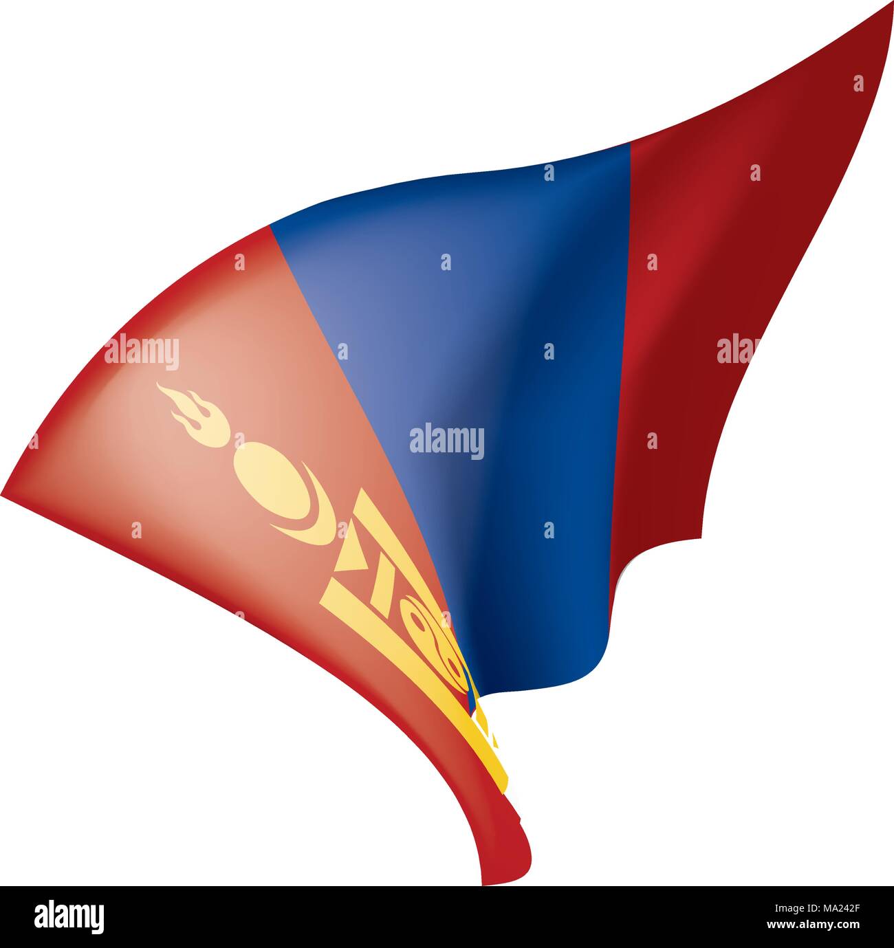 Mongolia flag, vector illustration Stock Vector Image & Art - Alamy