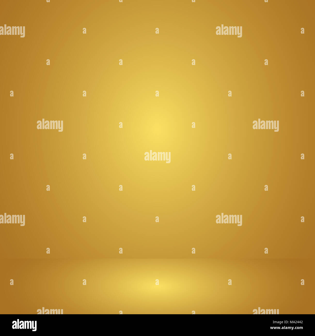 Luxury Gold Studio room background with Spotlights well use as Business ...