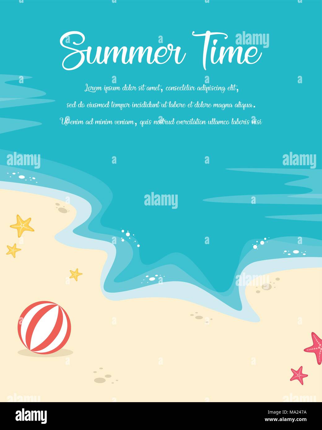 Happy summer day poster style Stock Vector Image & Art - Alamy