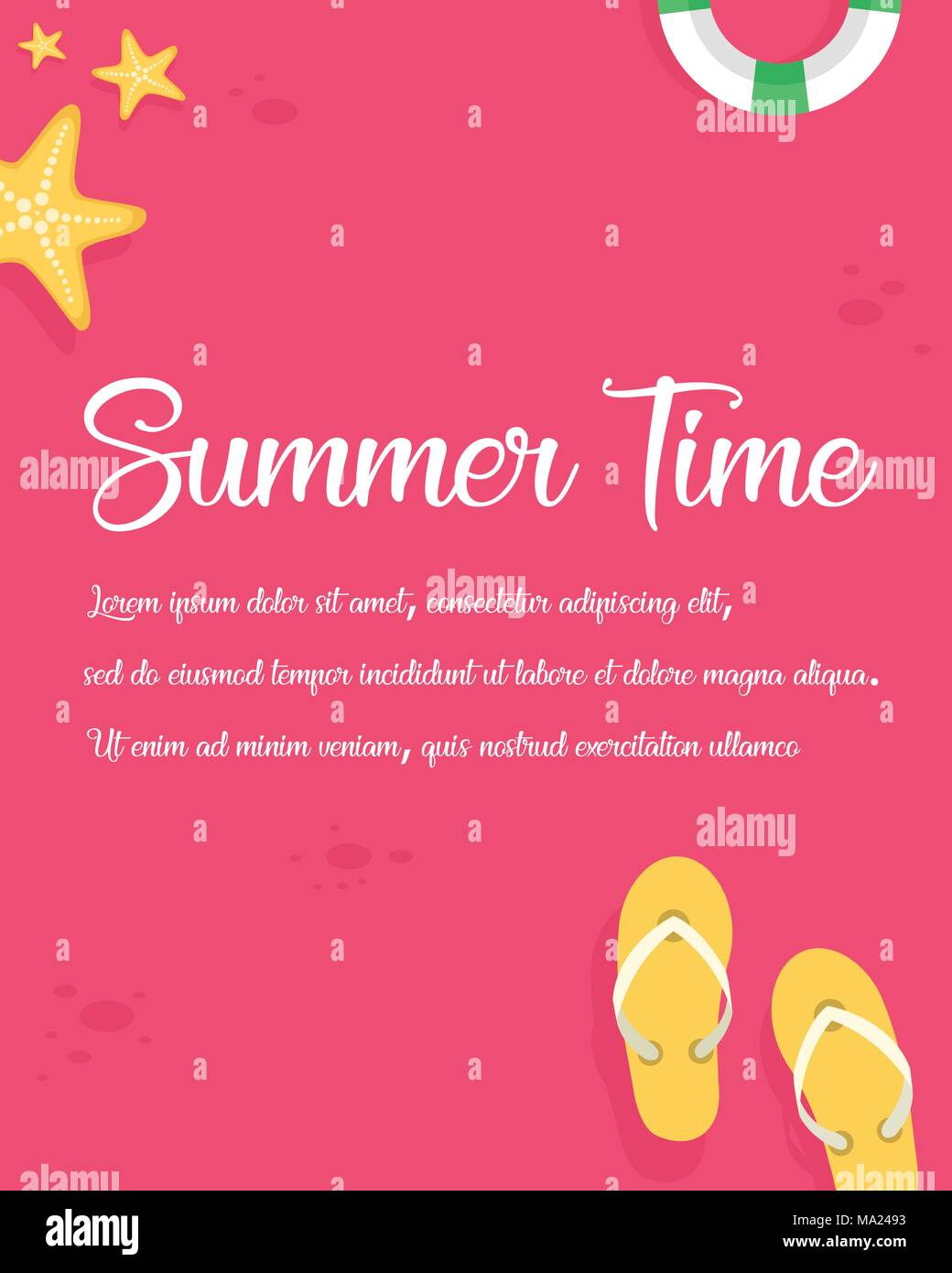 Happy summer day poster style Stock Vector Image & Art - Alamy