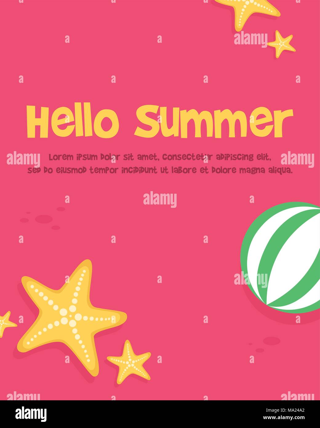 Happy summer day poster style Stock Vector Image & Art - Alamy