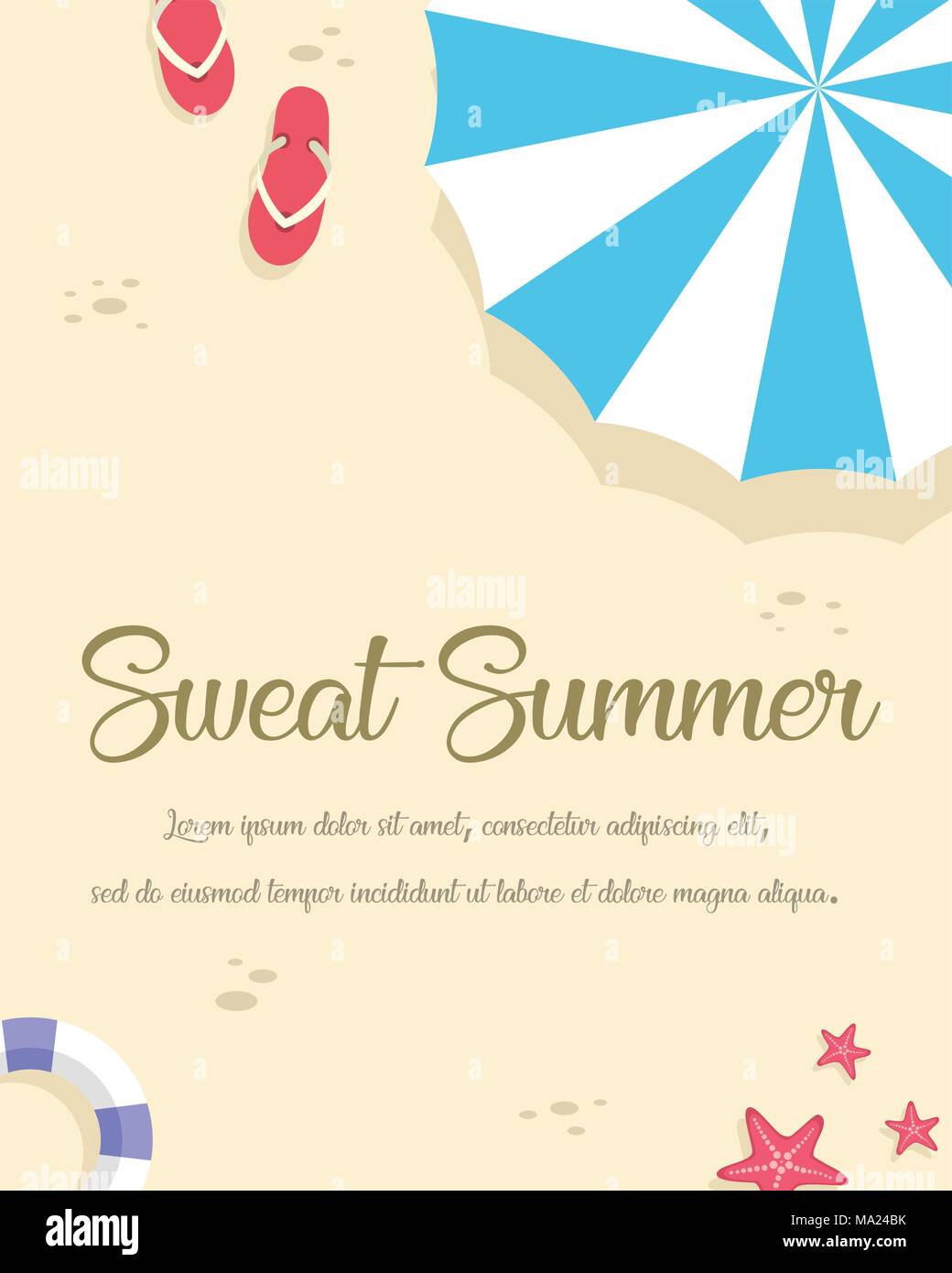 Happy summer day poster style Stock Vector Image & Art - Alamy