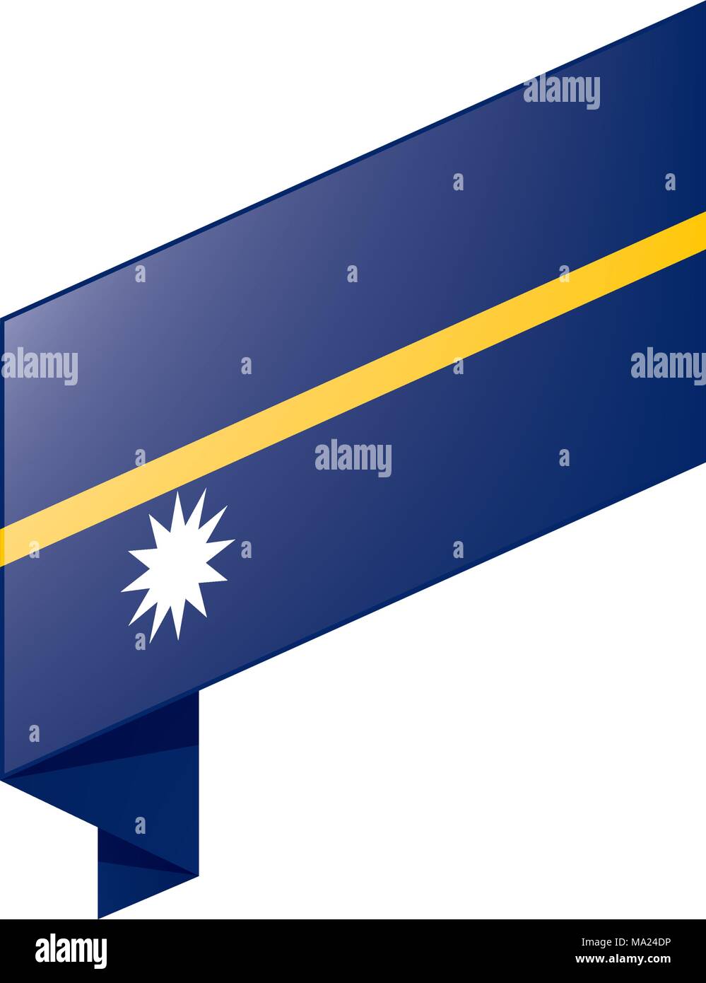 Flag nauru Stock Vector Images - Alamy