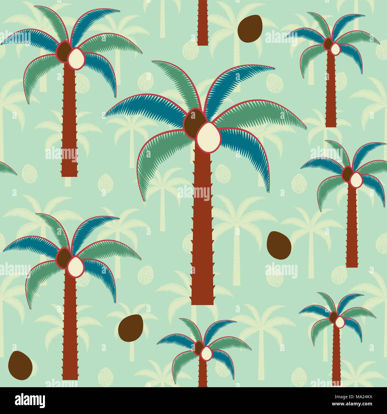 Decorative palm trees hi-res stock photography and images - Alamy