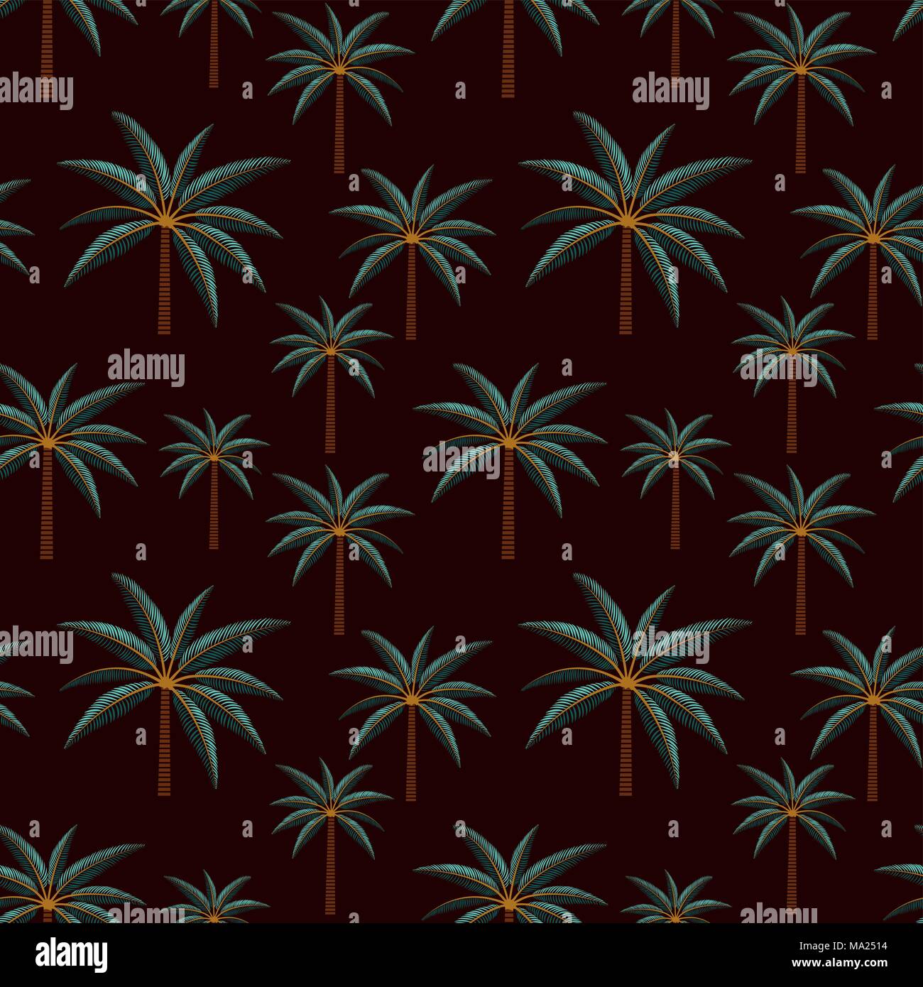 Seamless nature inspired pattern Stock Vector Images - Alamy
