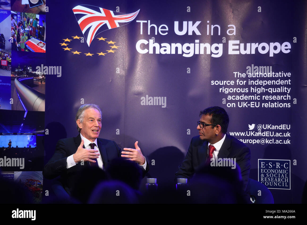 Former Prime Minister Tony Blair in conversation with Professor Anand ...