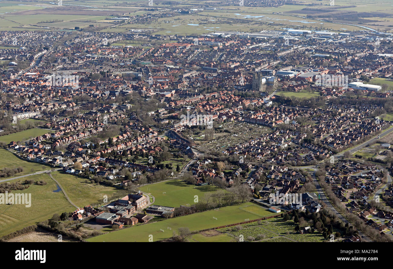 Aerial view beverley east yorkshire hi-res stock photography and images ...