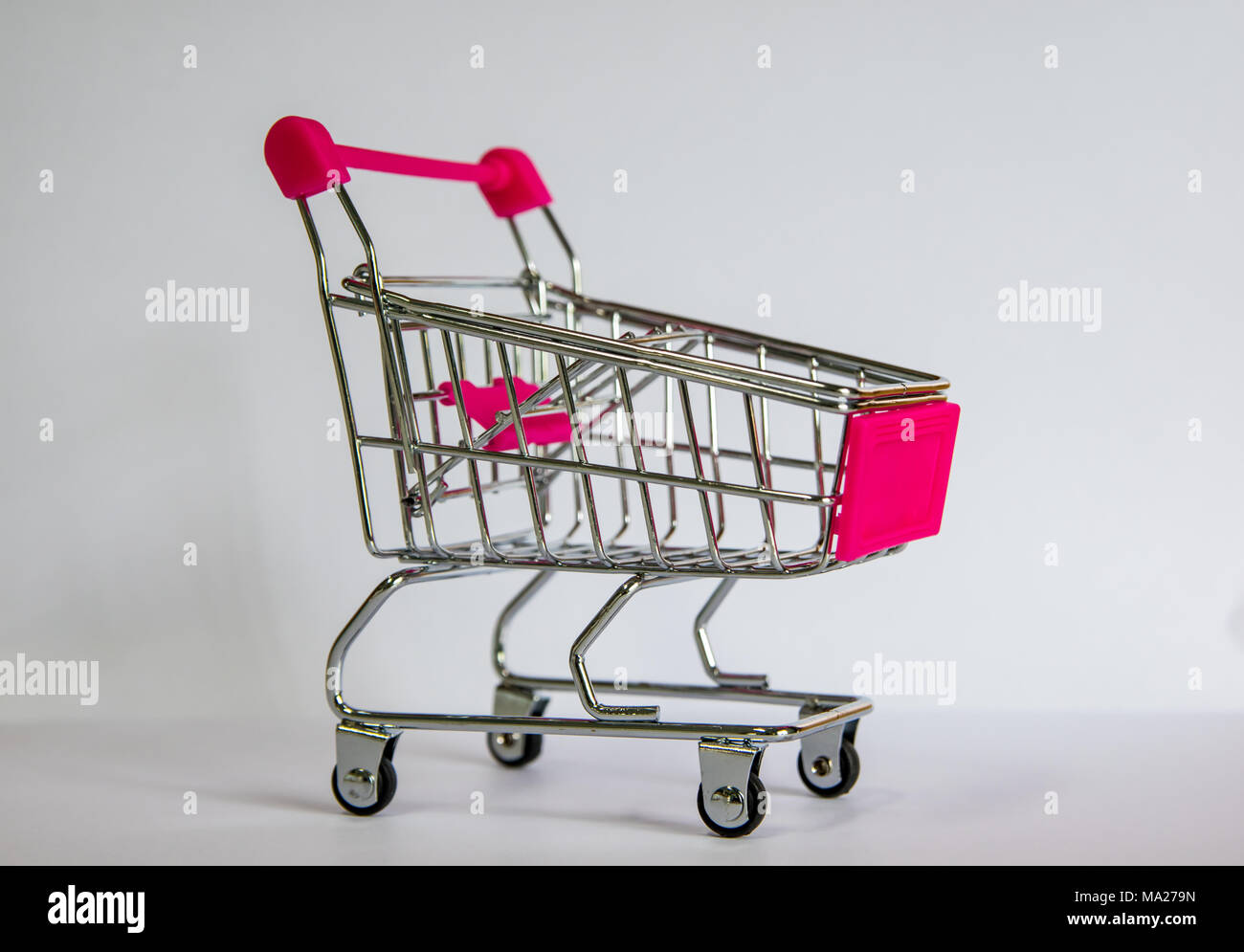 MIni cart on white background Stock Photo - Alamy