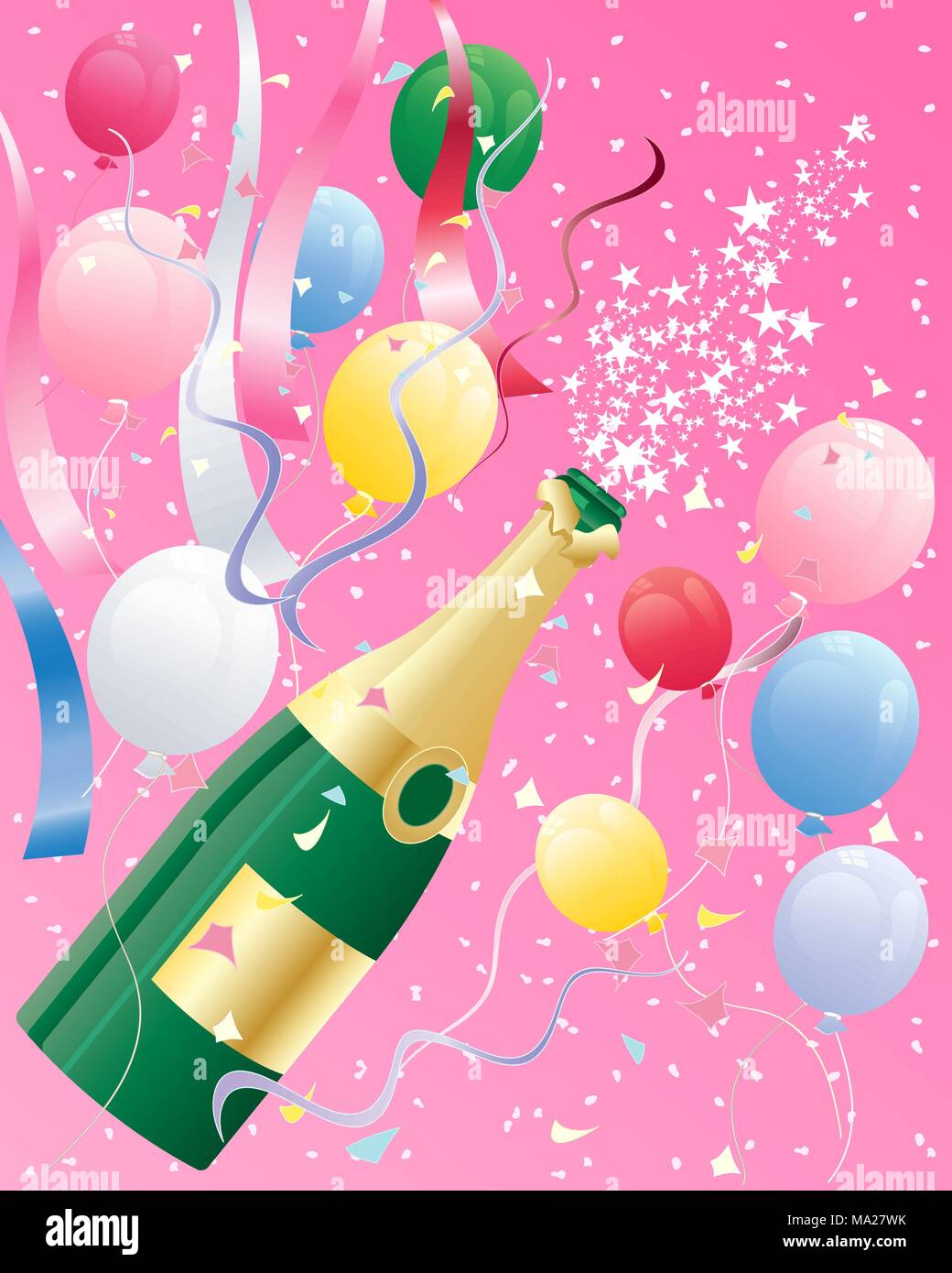 Popping balloons Stock Vector Images - Alamy