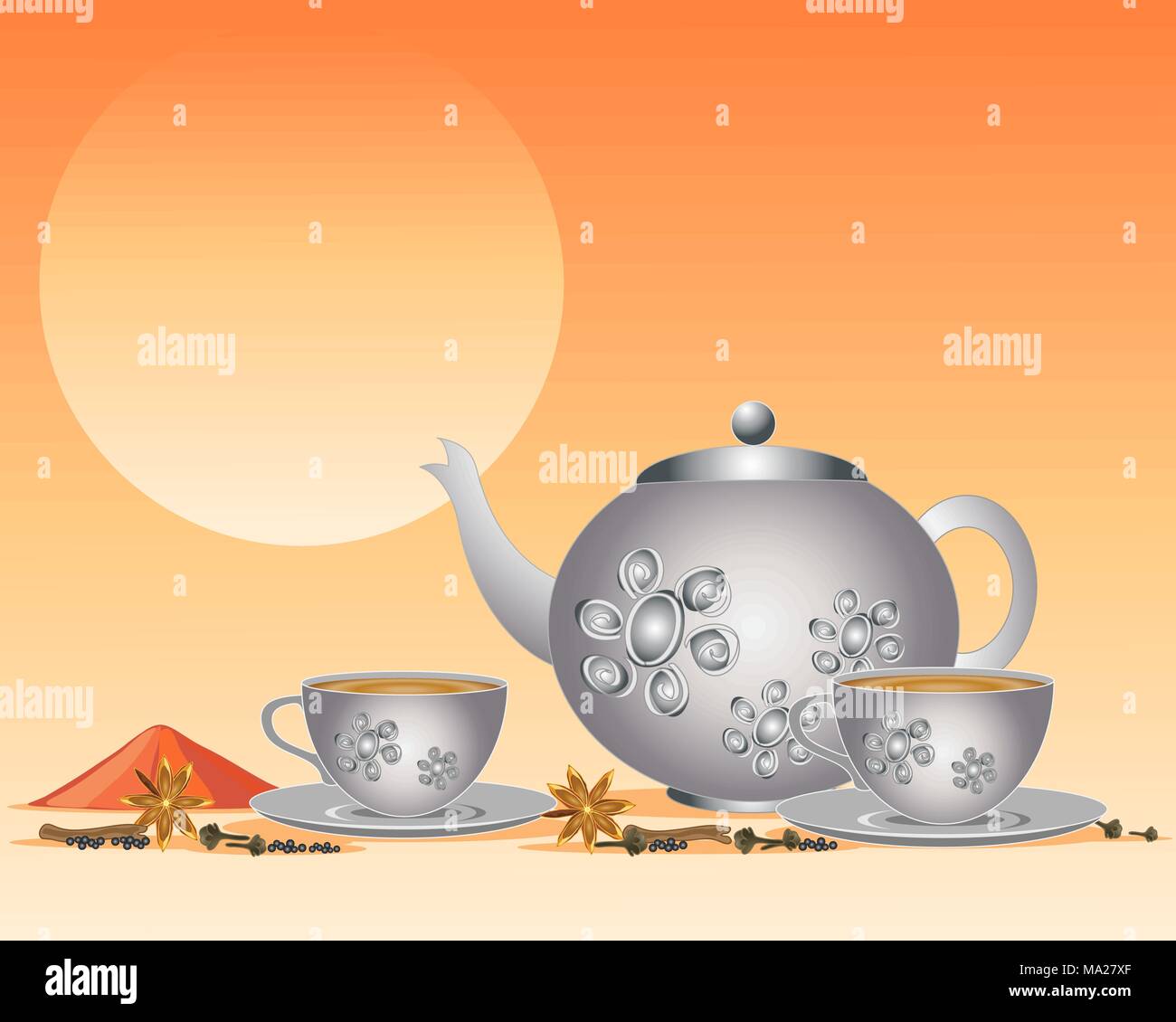 India chai cups Stock Vector Images - Alamy