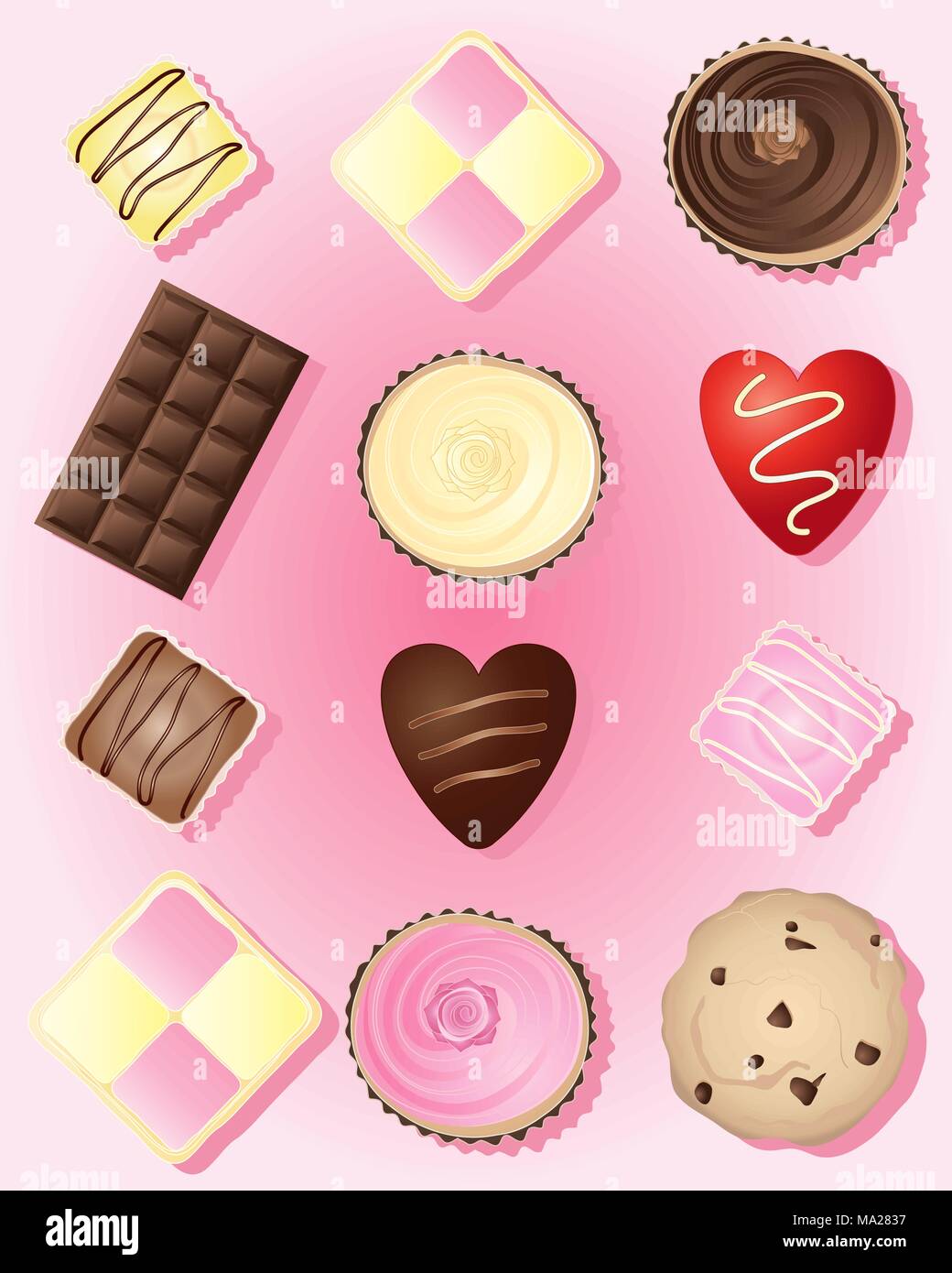 Battenburg cakes Stock Vector Images - Alamy