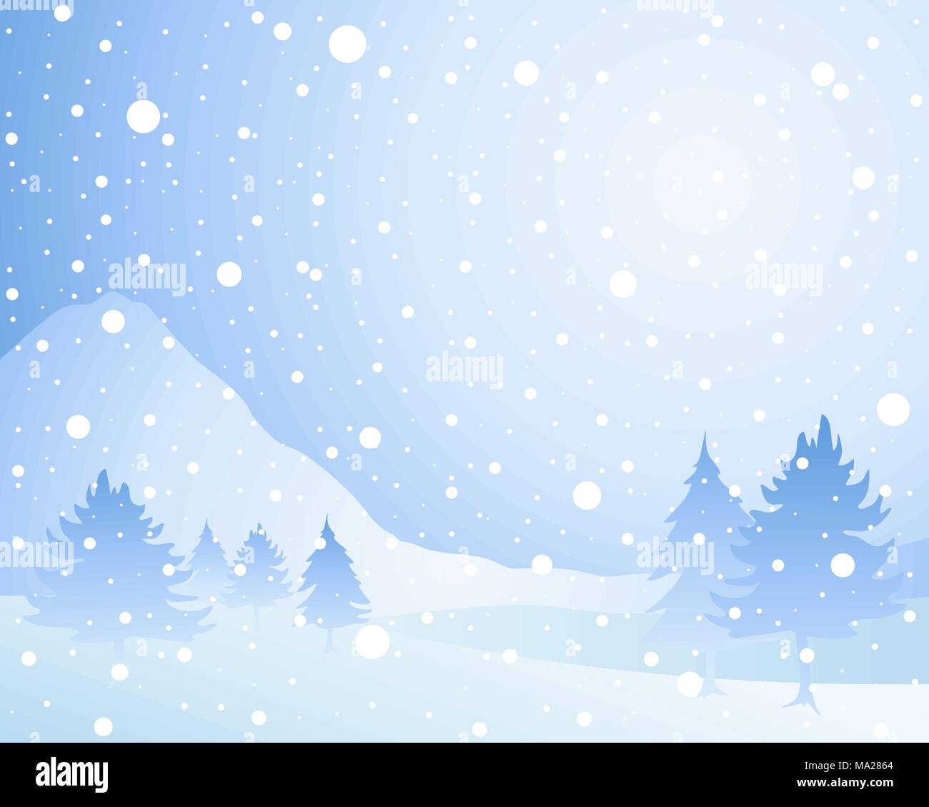 a vector illustration in eps 10 format of a cold winter seasonal ...