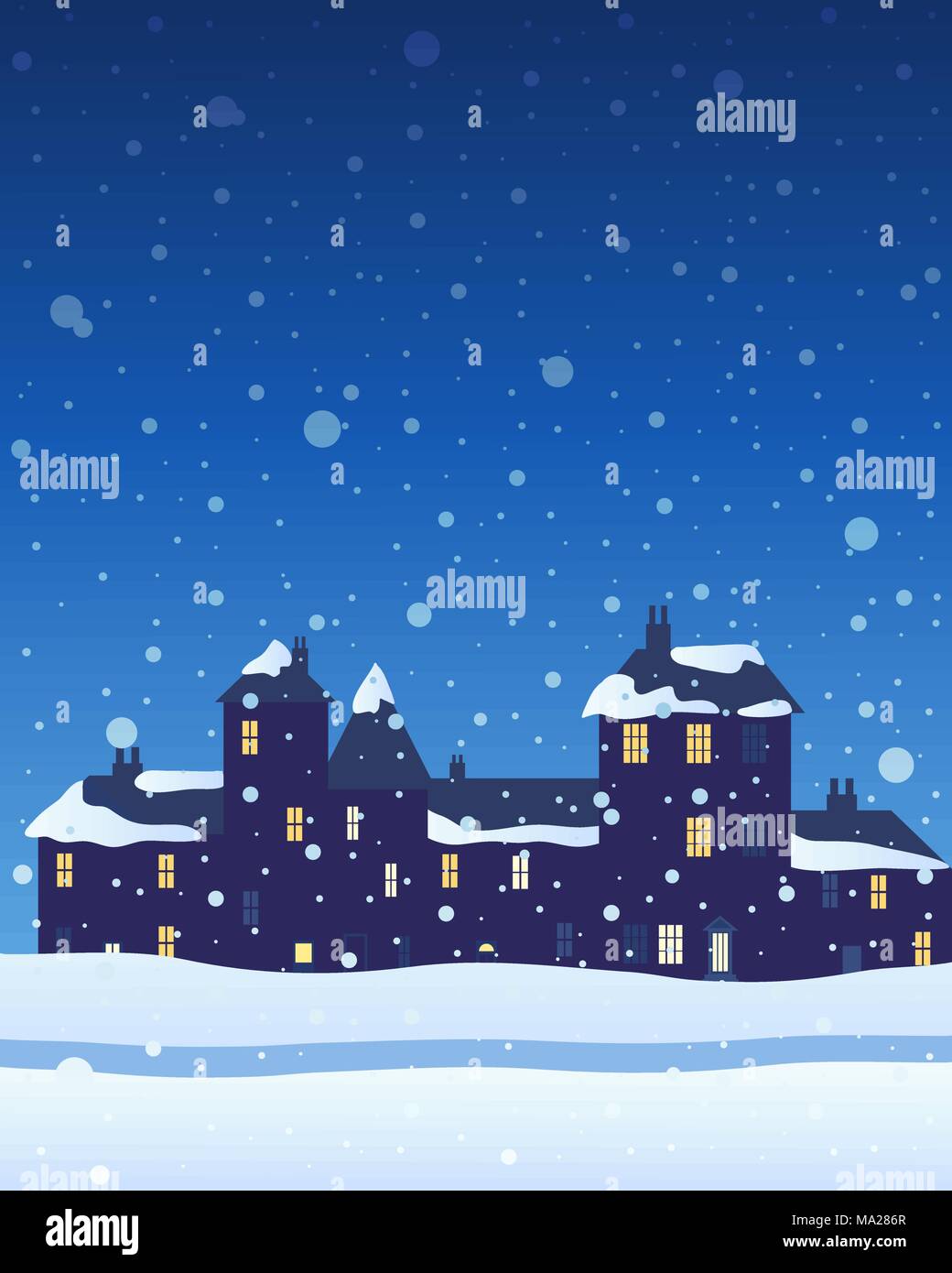 Snow row Stock Vector Images - Alamy