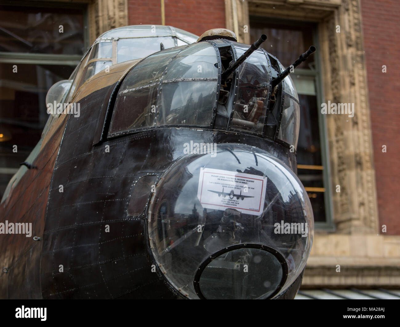 Lancaster bomber cockpit hi-res stock photography and images - Alamy