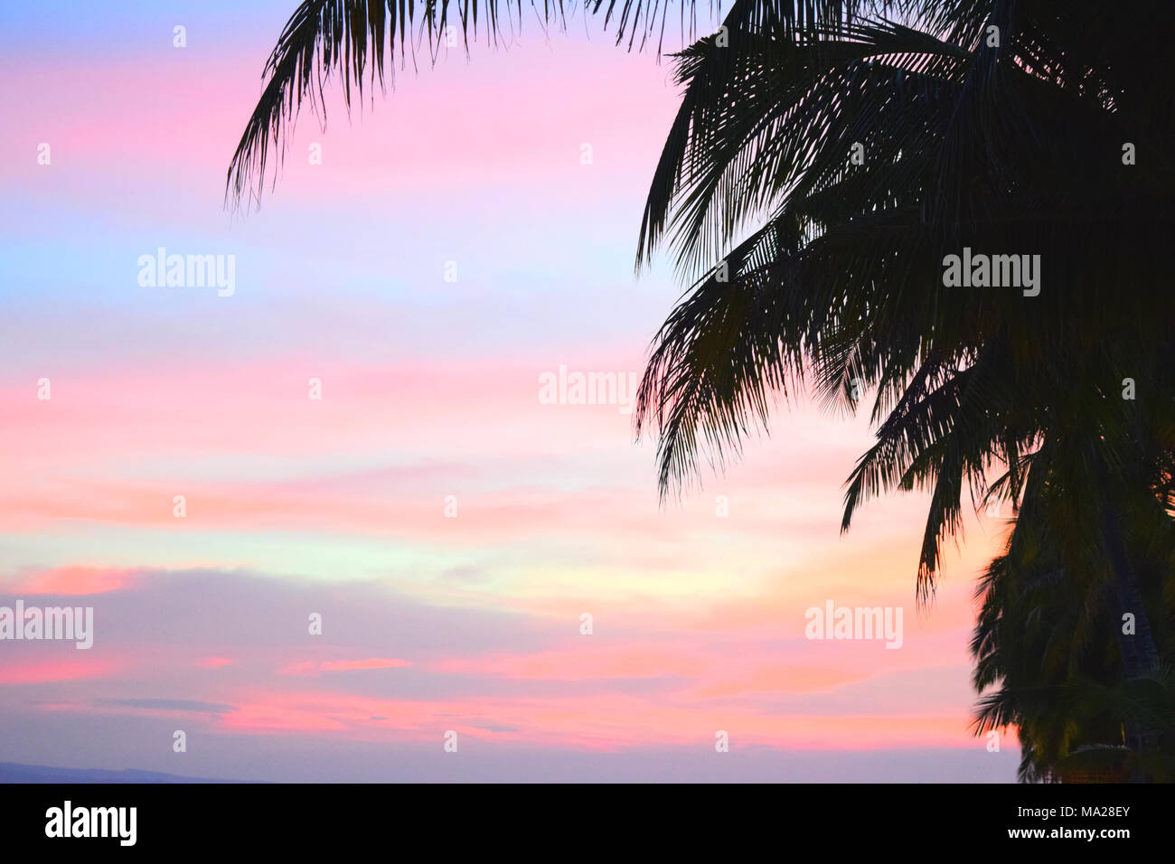 Sunset colors in Cebu Stock Photo - Alamy