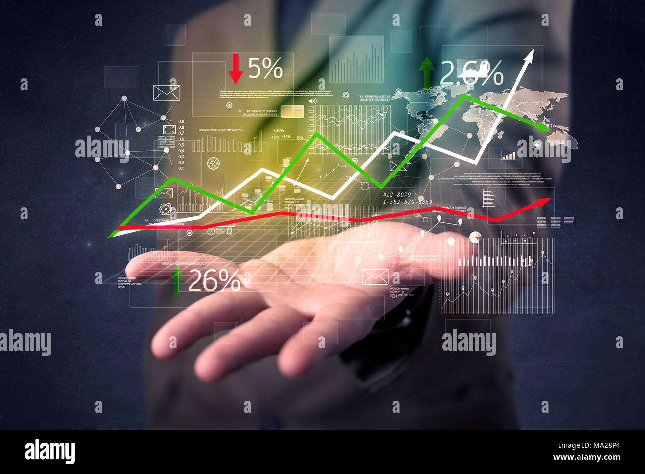 Detailed financial plan in the hands of a businessman Stock Photo - Alamy