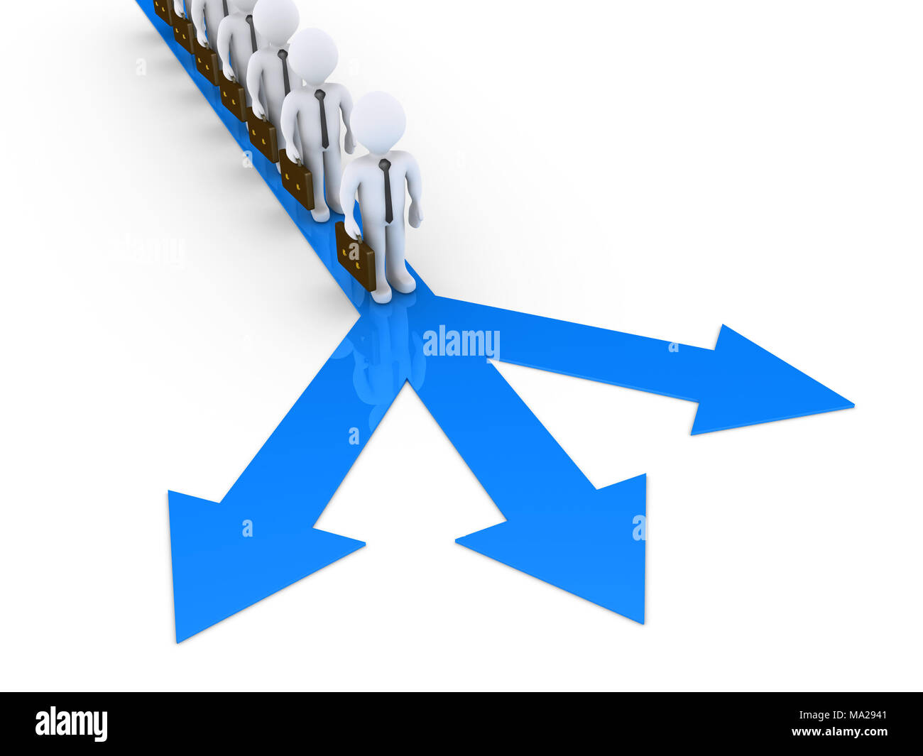 Three directions hi-res stock photography and images - Alamy