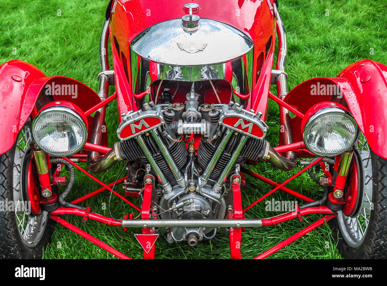 Morgan Supersport Beetleback vintage car front detail Stock Photo - Alamy