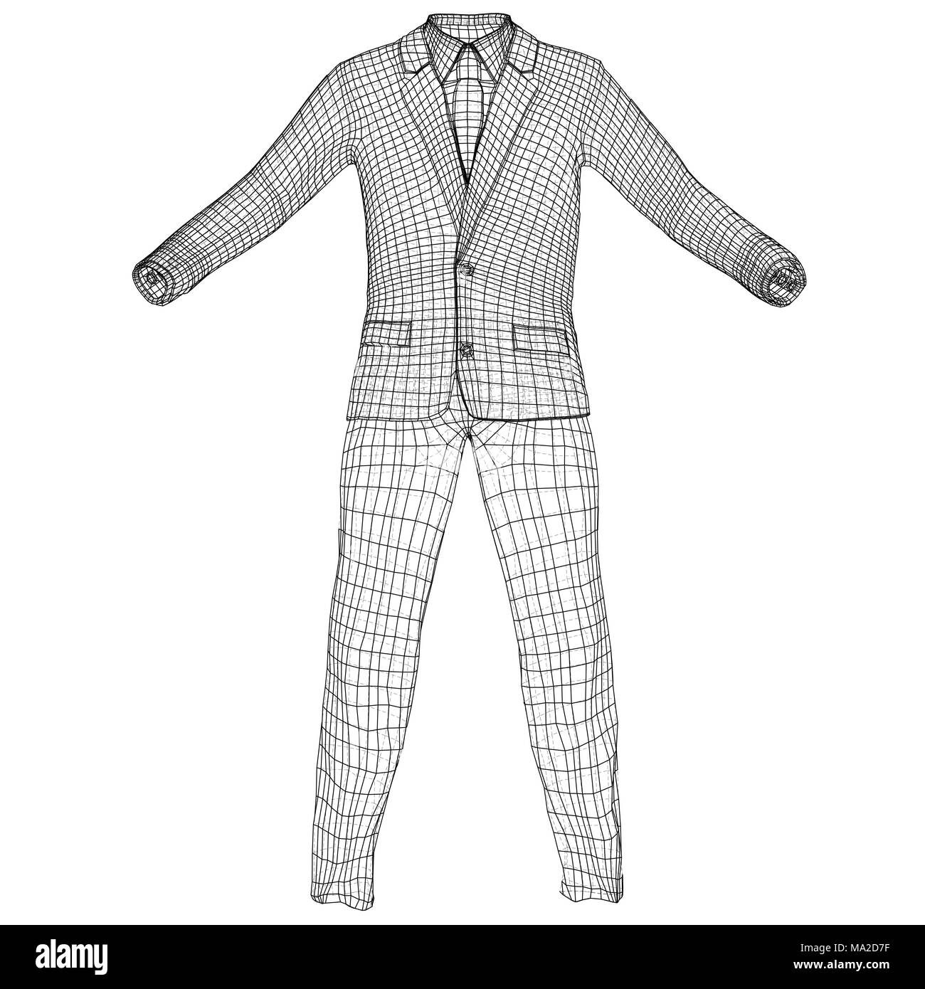 Template 3d model suit hi-res stock photography and images - Alamy