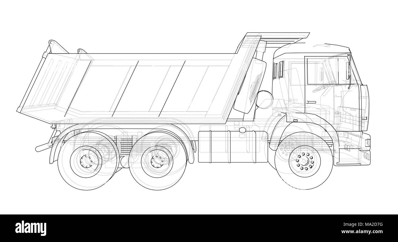Outline Of Tipper Stock Photos & Outline Of Tipper Stock Images - Alamy