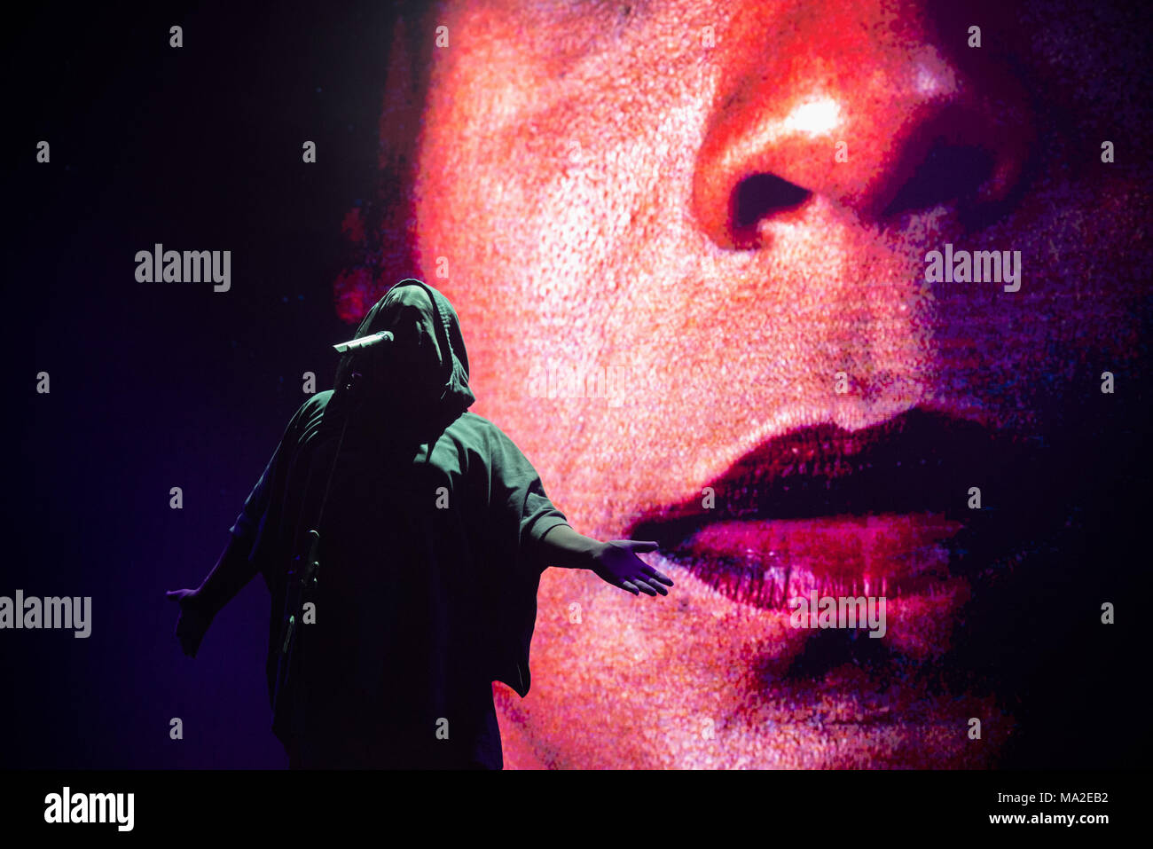 Italy, 2016 July 16: Anohni performing live open stage at the Flowers ...