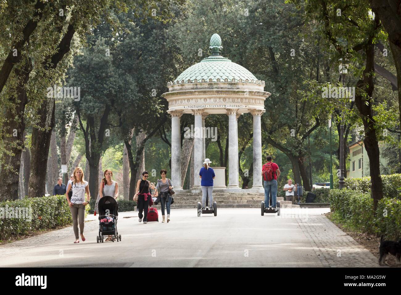Villa borghese park rome hi-res stock photography and images - Alamy
