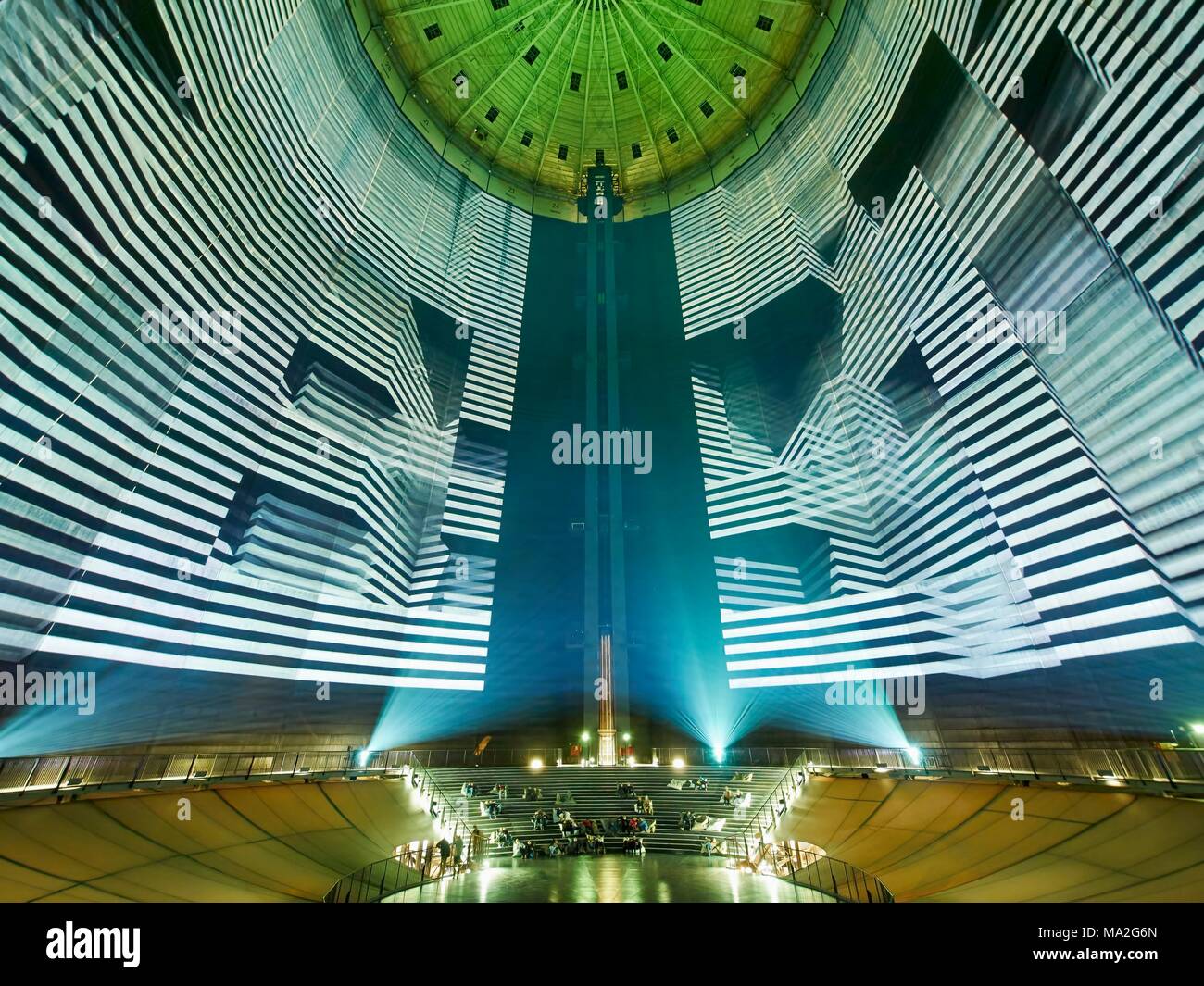 The gasometer at Oberhausen, North Rhine Westphalia Stock Photo - Alamy