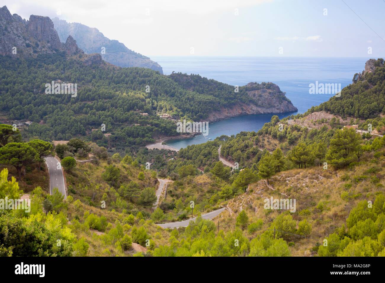 Cala Tuent Beach on the western coast of Majorca Stock Photo - Alamy