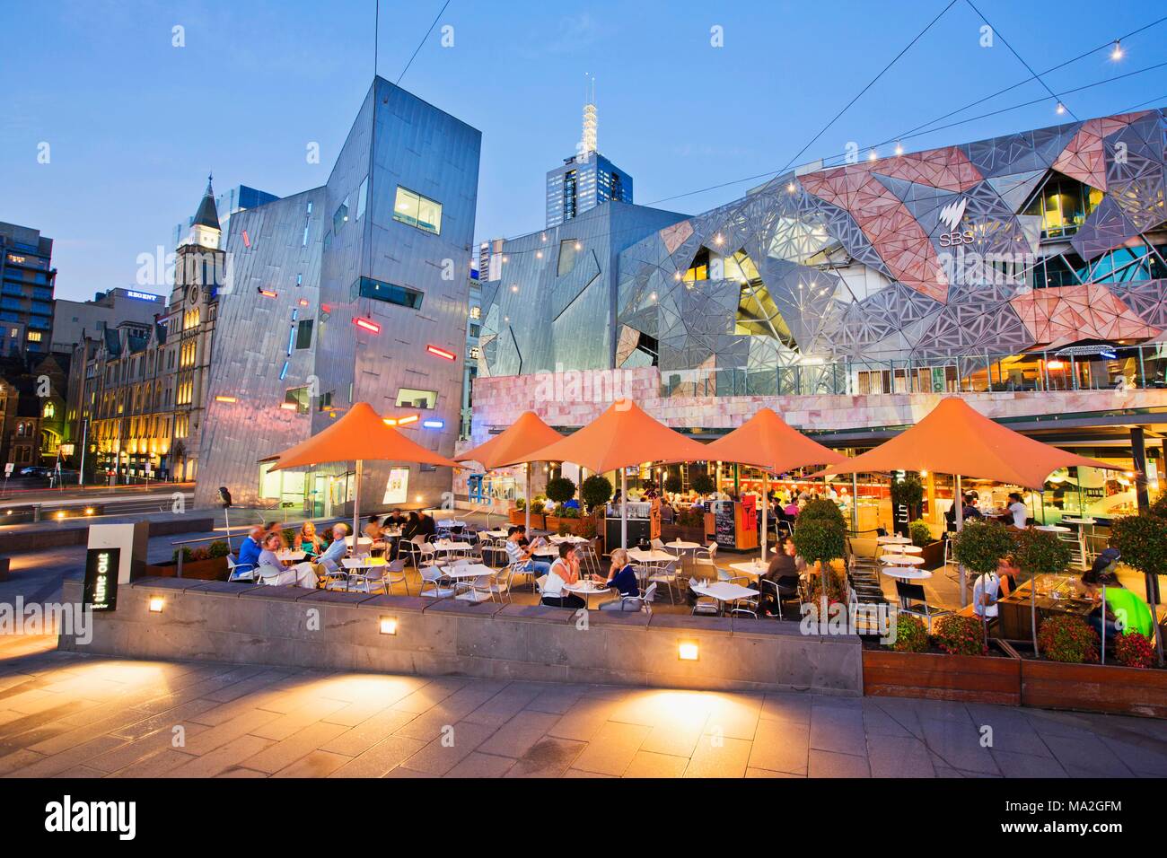 A bar on Federation Square, Melbourne, Australia Stock Photo - Alamy