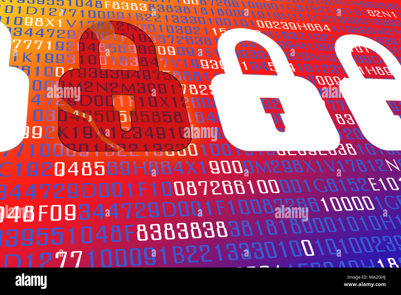 Broken lock icon hi-res stock photography and images - Alamy