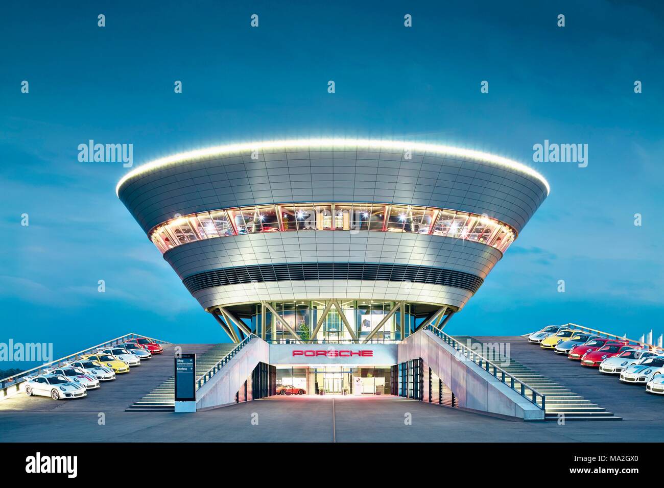 The Porsche customer centre, Leipzig, Germany Stock Photo - Alamy