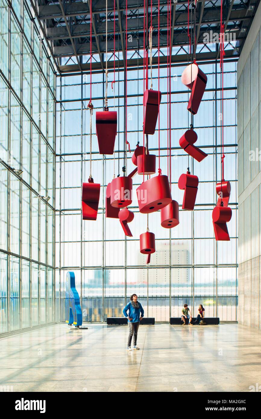 An installation in the new building of the Leipzig Museum of Fine Arts ...