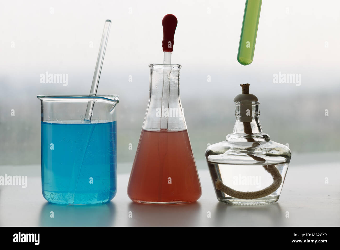Biochemistry experiment scene, biological gene technology scene Stock ...