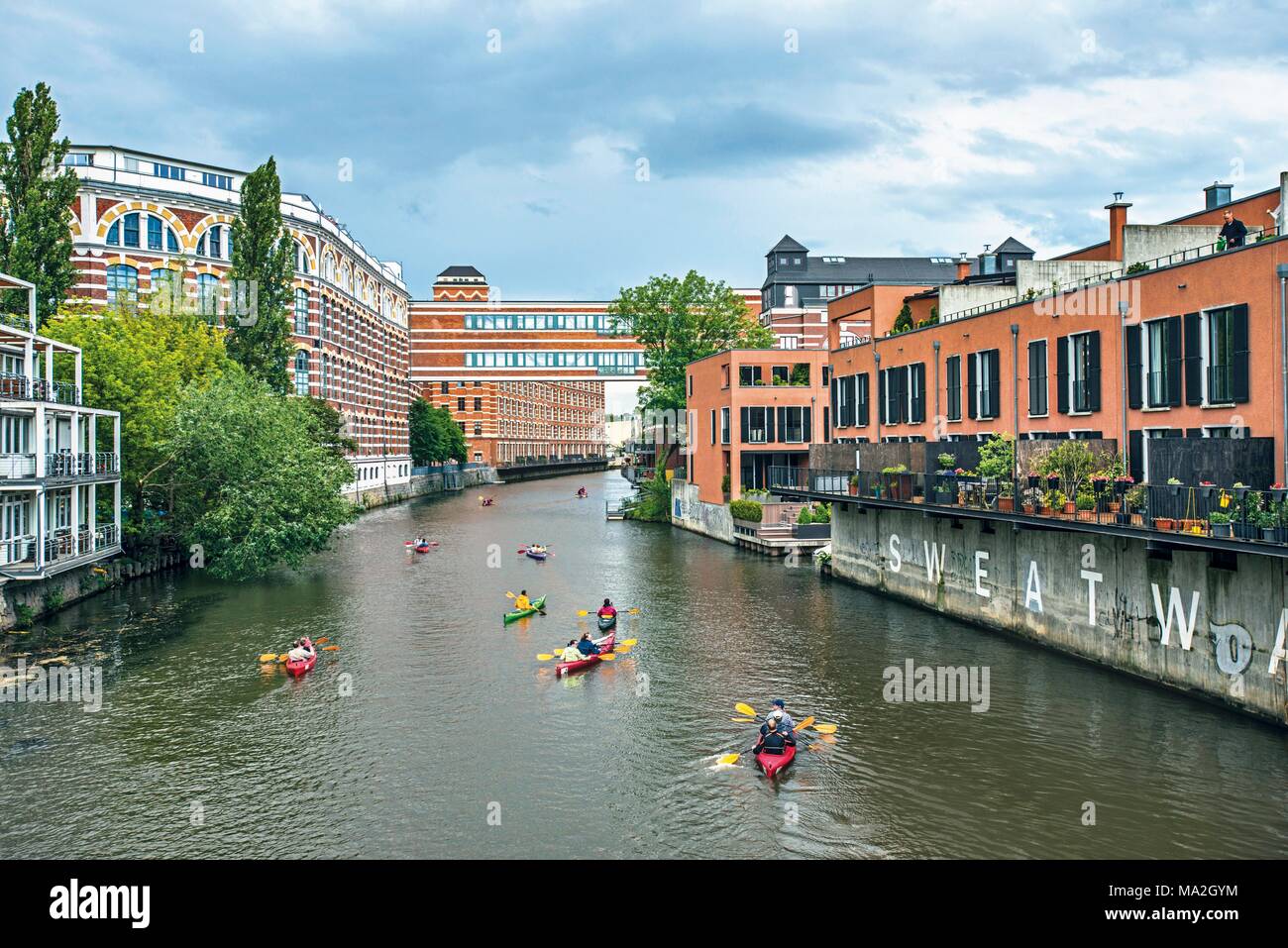Leipzig river hi-res stock photography and images - Alamy