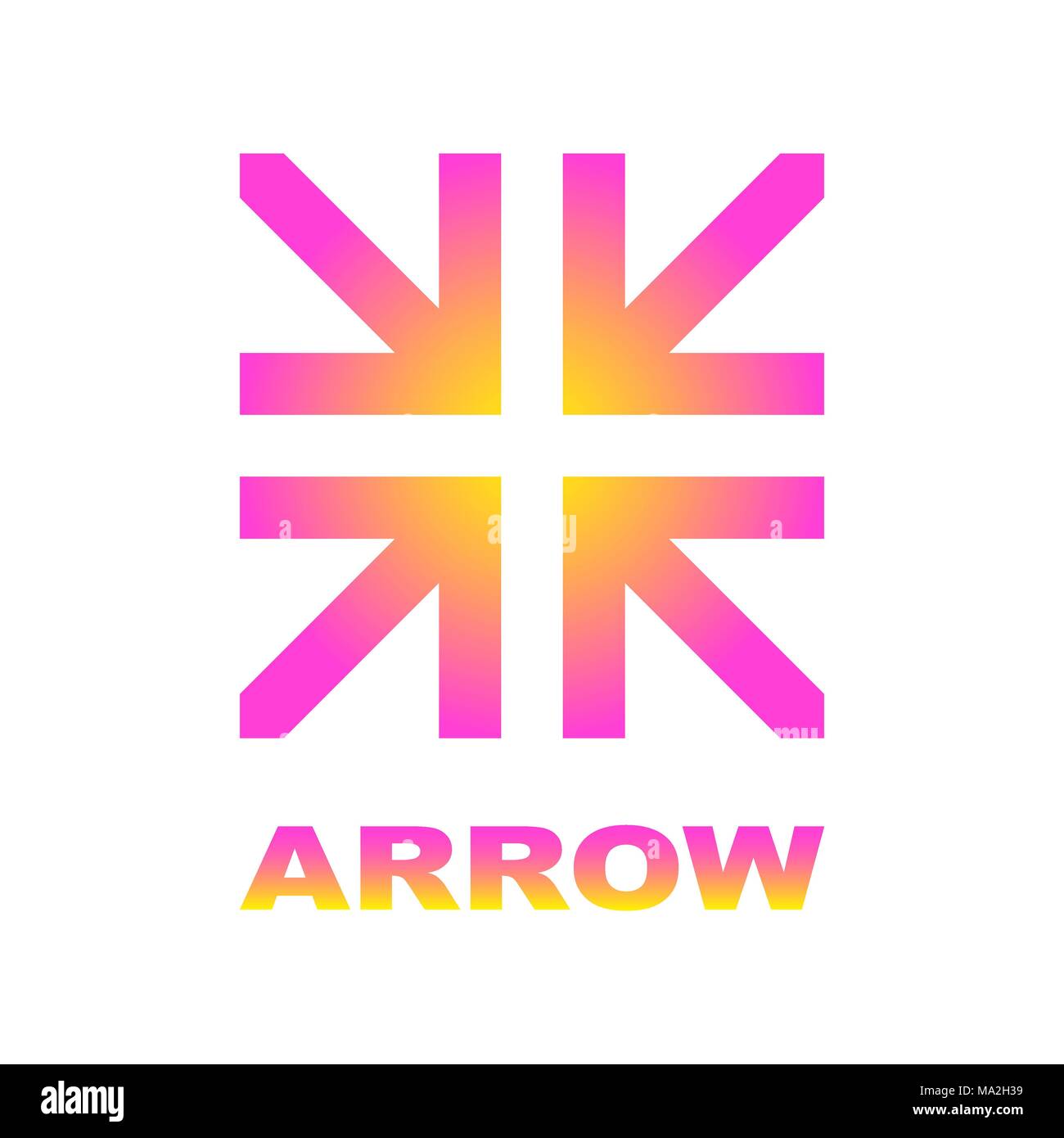 Arrow logo hi-res stock photography and images - Alamy