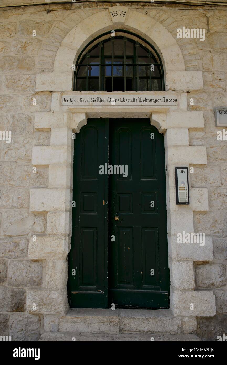 The German Colony, a quarter in the old town, Jerusalem, Israel Stock ...