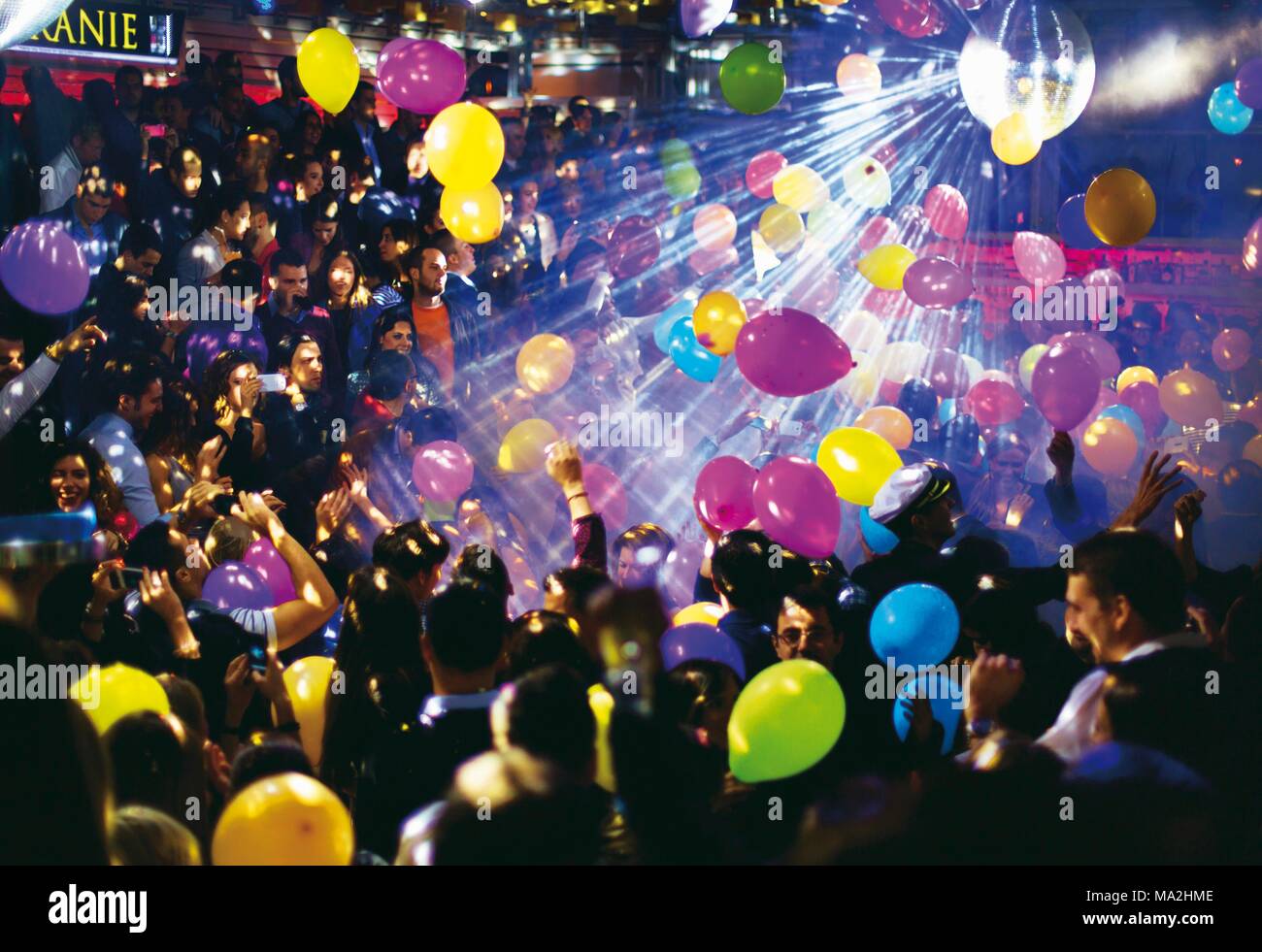 A packed nightclub in Belgrade, Serbia Stock Photo - Alamy