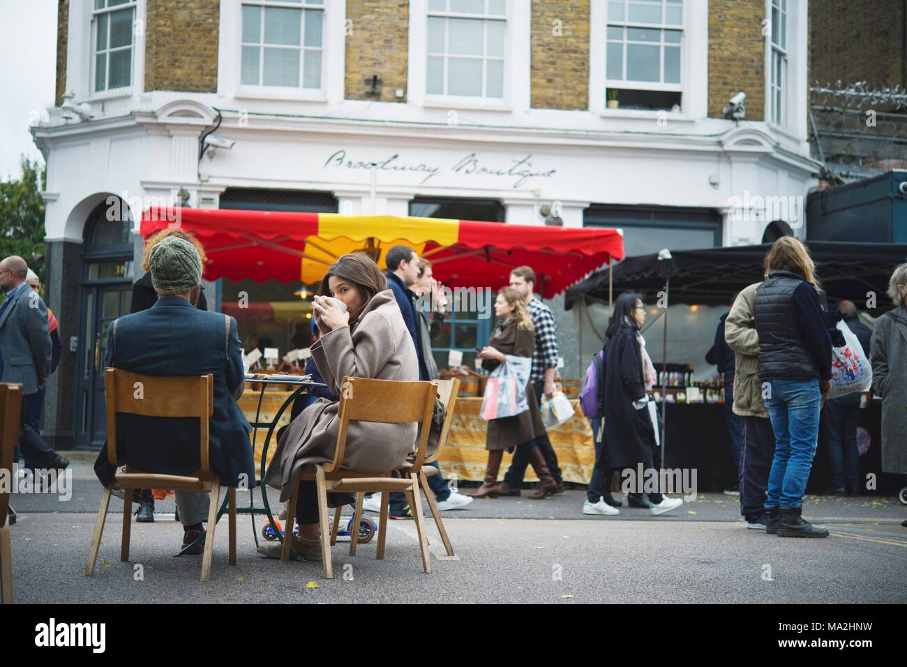 A cafe in Hackney, London, England Stock Photo - Alamy