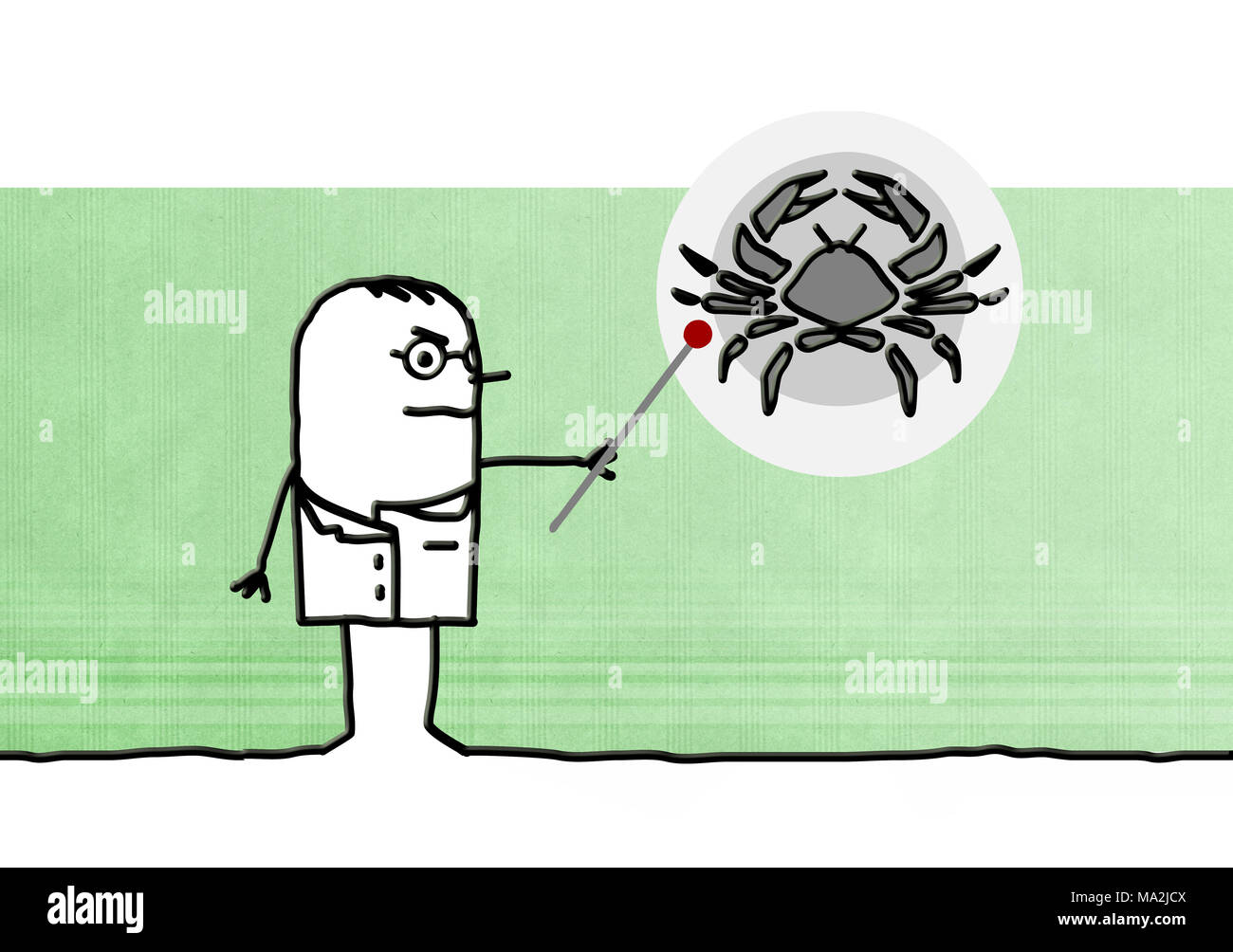 Cancer cartoon hi-res stock photography and images - Alamy