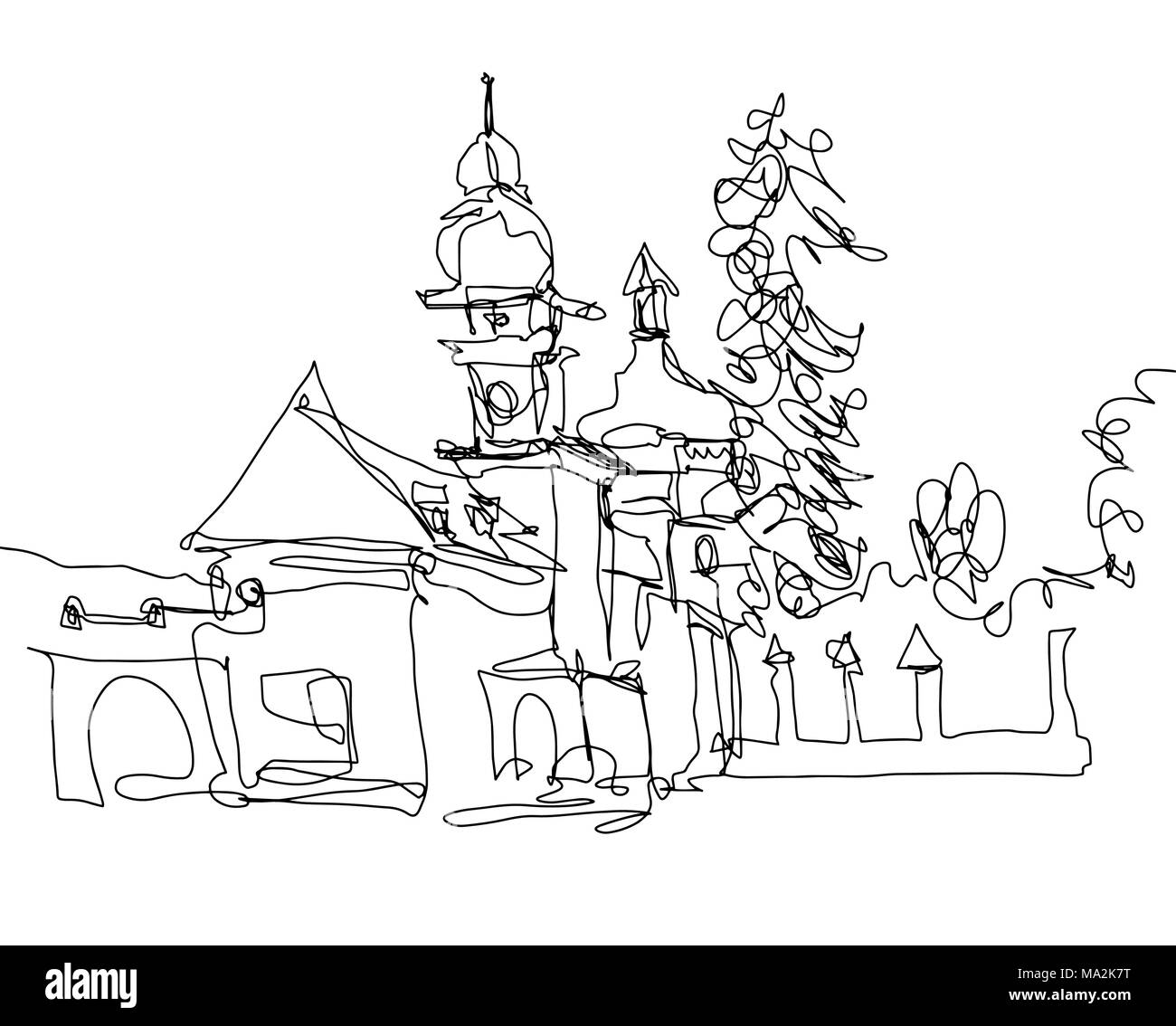 Modern church tower Cut Out Stock Images & Pictures - Alamy