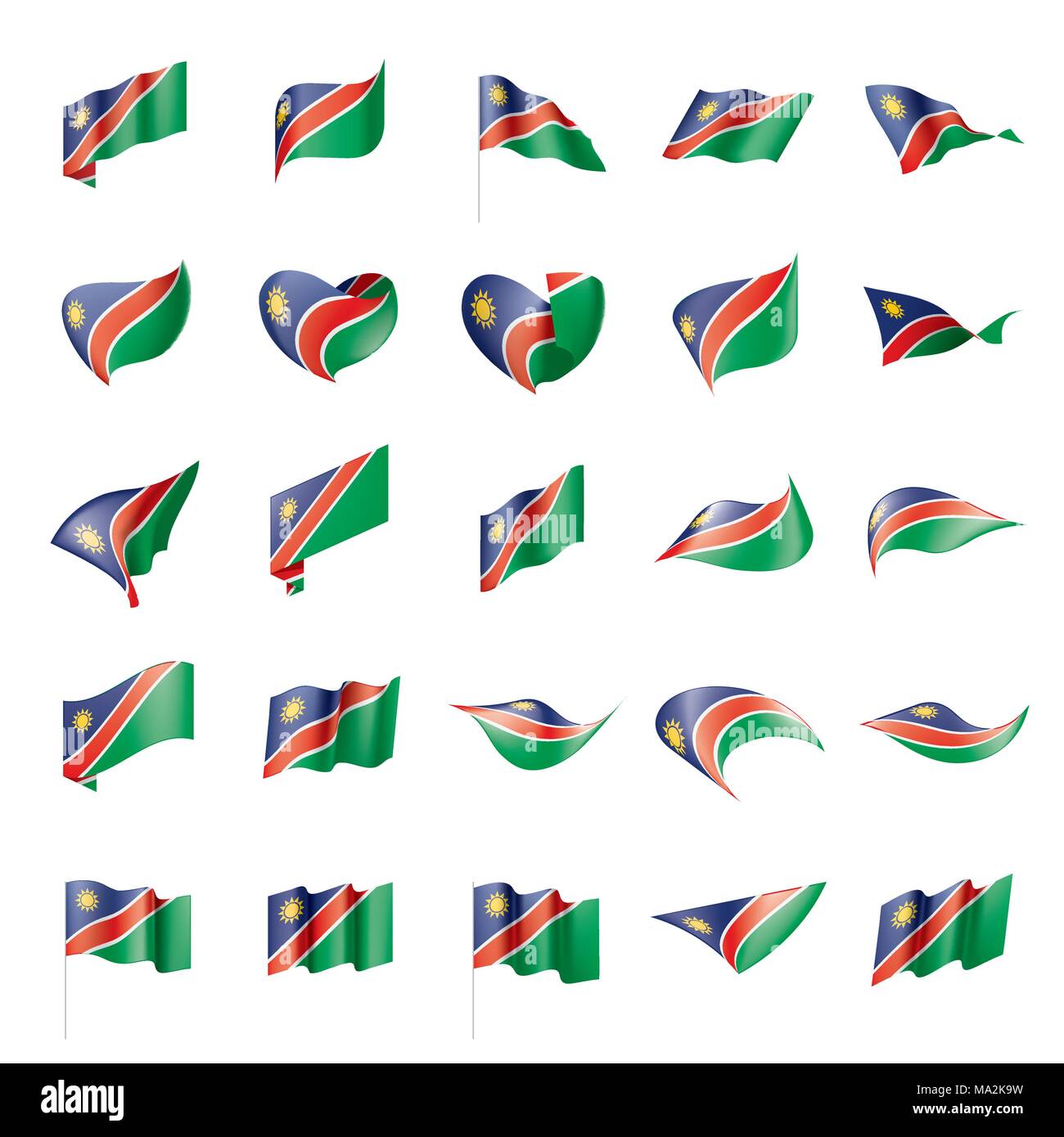 Namibia flag, vector illustration Stock Vector Image & Art - Alamy