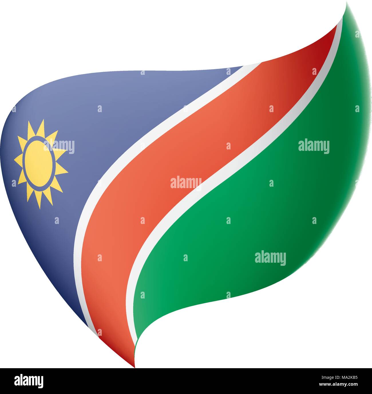 Namibia flag, vector illustration Stock Vector Image & Art - Alamy