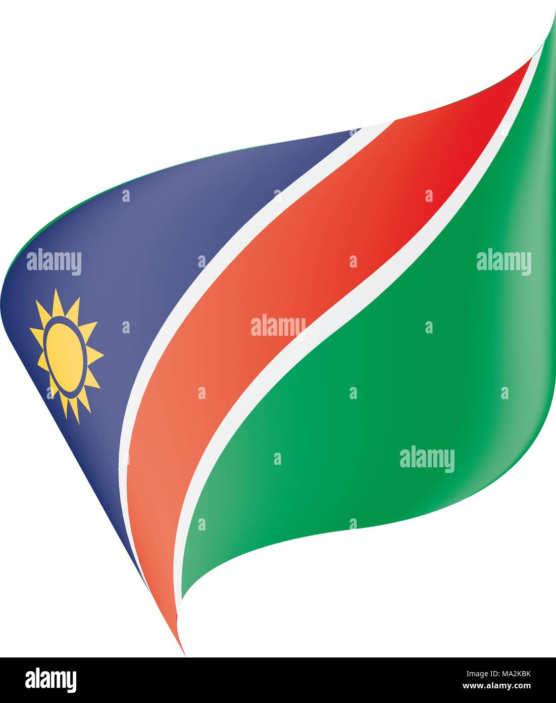 Namibia flag, vector illustration Stock Vector Image & Art - Alamy