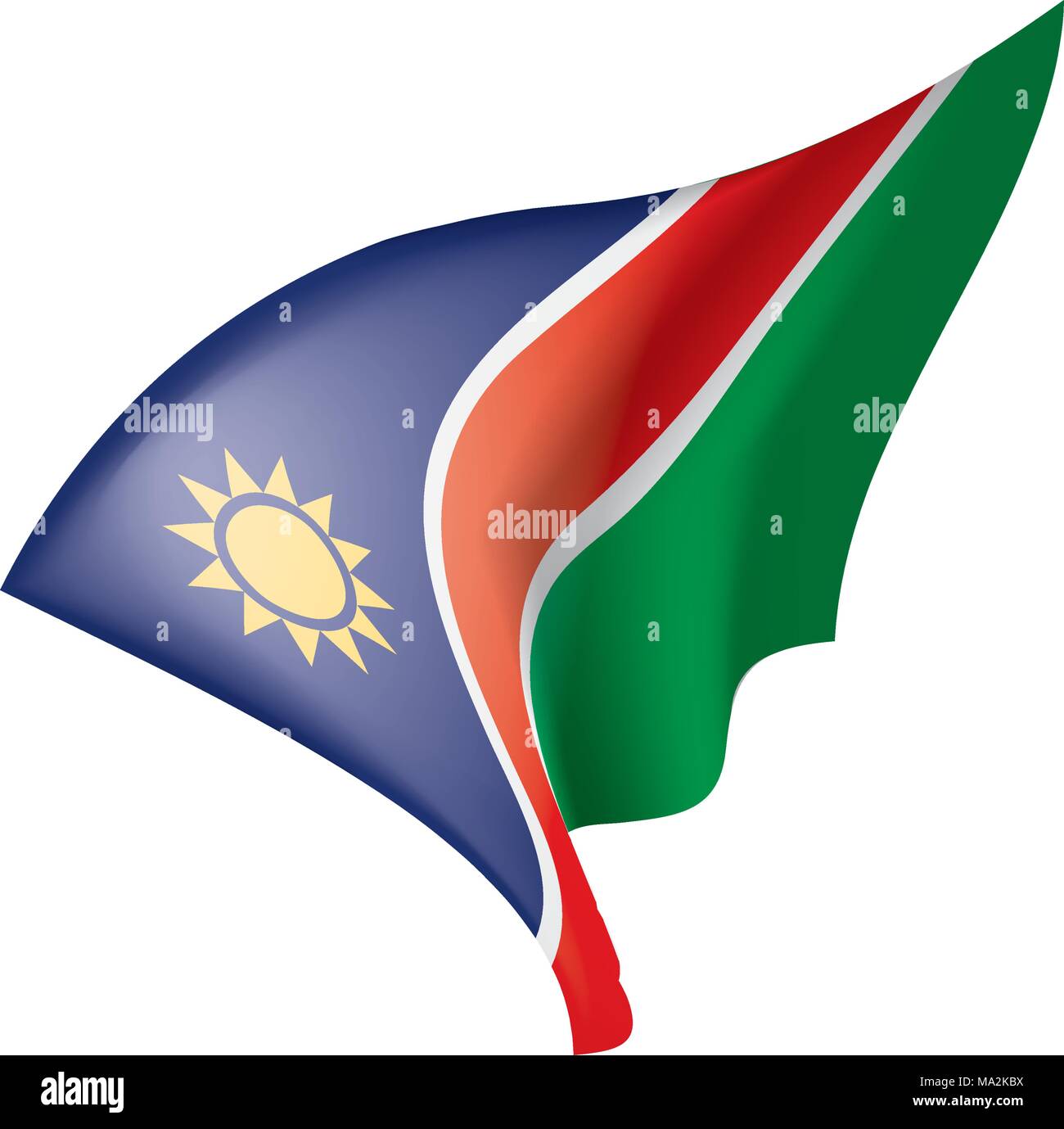 Namibia flag, vector illustration Stock Vector Image & Art - Alamy