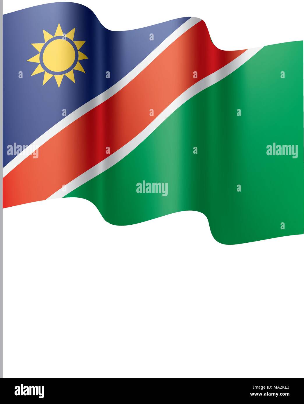 Namibia flag, vector illustration Stock Vector Image & Art - Alamy