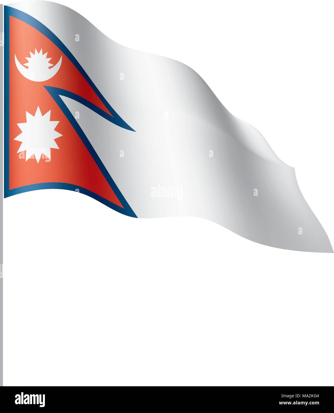 Nepal flag, vector illustration Stock Vector Image & Art - Alamy